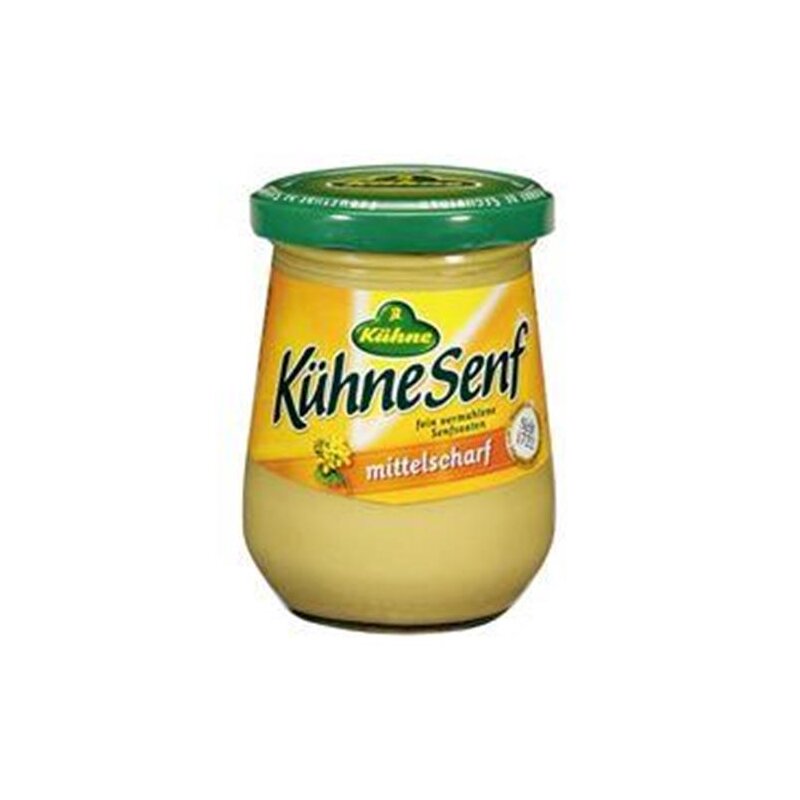 Kühne Senf mittelscharf – Jetzt bestellen! Kühne – Deutsch Senf + Sau ...