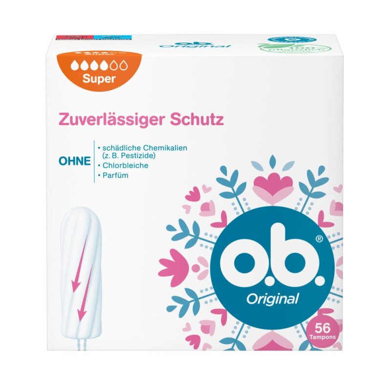 o.b. Original Tampons - super 56 Stück – Jetzt bestellen! o.b. – Deut ...