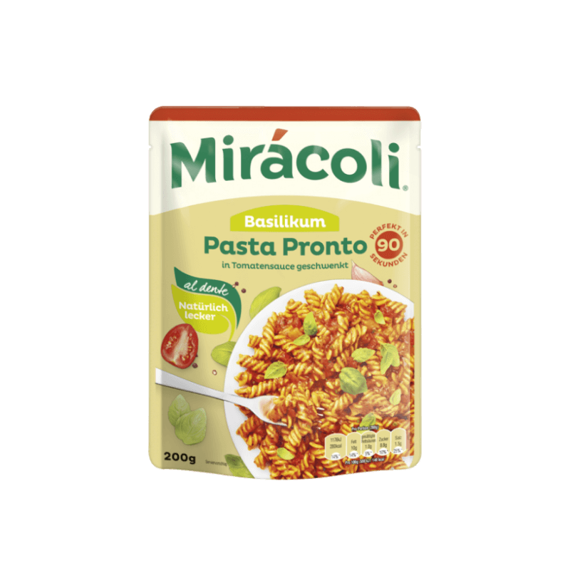 Miracoli Basil Pasta Pronto – buy online now! Miracoli –German Ready ...