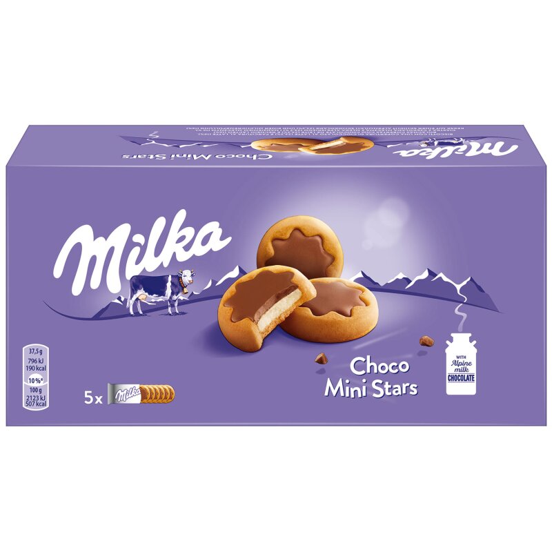 Milka Choco Mini Stars 185g – buy online now! MONDELEZ – German Cakes ...