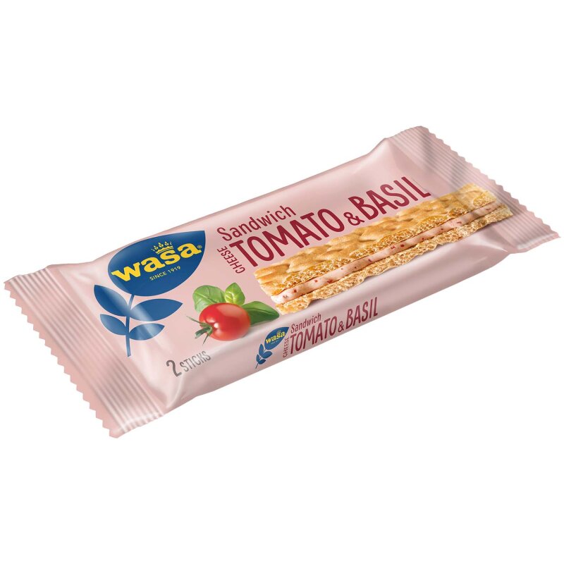 Wasa Sandwich Cheese Tomato & Basil – buy online now! Wasa – German B ...