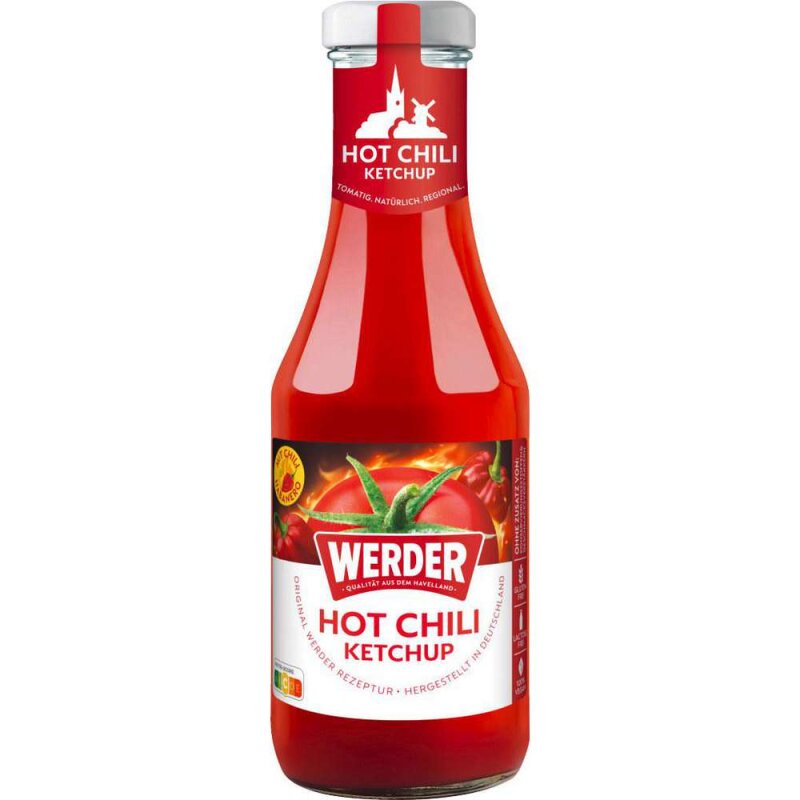 Werder Hot Chili Ketchup 450ml – Jetzt bestellen! Werder Feinkost – D ...