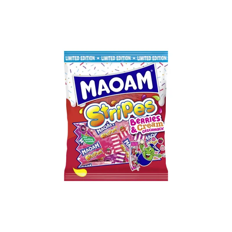 Maoam Stripes Berries & Cream - limited edition – Jetzt bestellen! MA ...