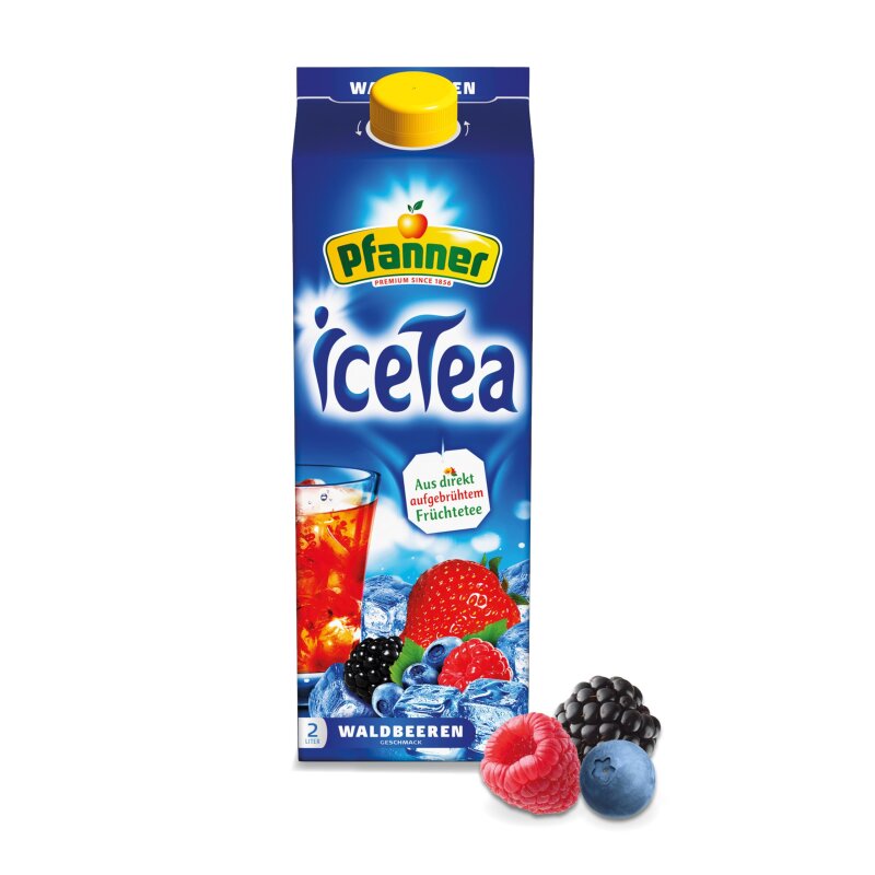Pfanner Ice Tea forest berry 2L – buy online now! Pfanner – German So ...