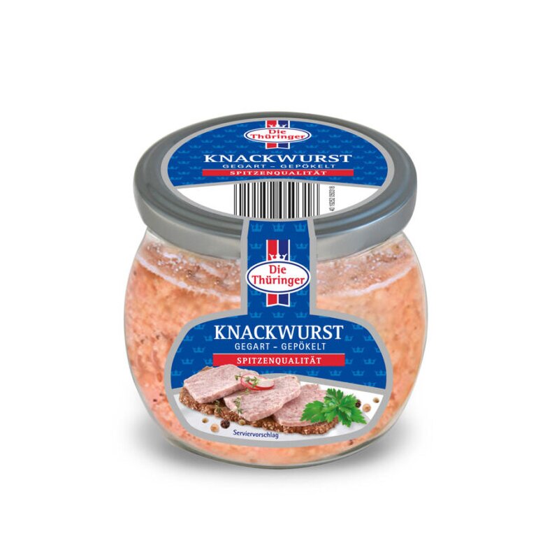 Thüringer Knackwurst im Glas 130g – Jetzt bestellen! Feinkost aus Thü ...